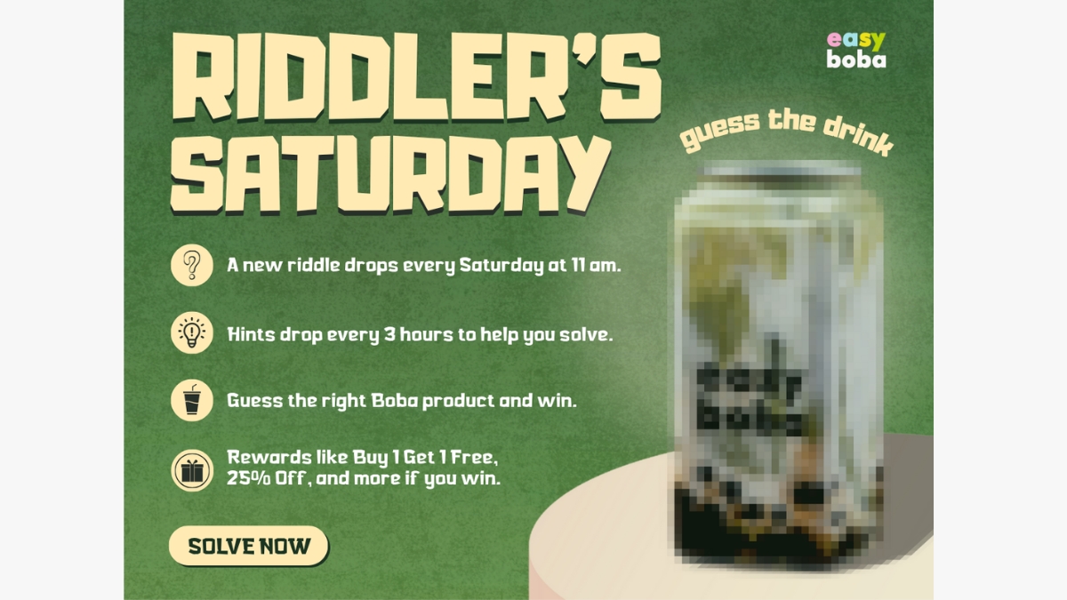 Guess the Flavor, Win the Sip: Easy Boba Gamifies Your Weekend Drink ...
