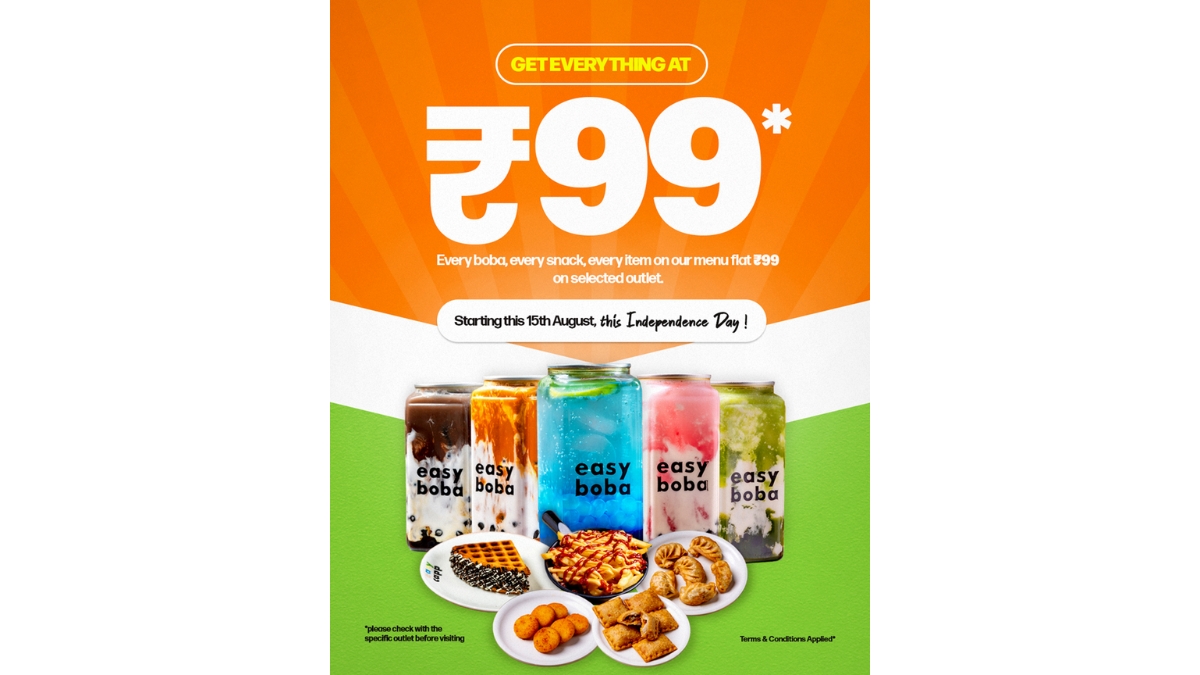 Never Seen Before offer from Easy Boba — Rs.99 Menu for Every 15th of ...